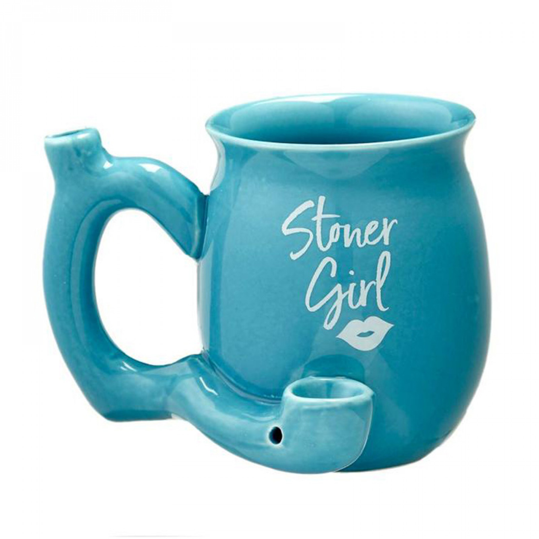 STONER GIR MUG PIPE BLUE - The Lemonade Stand 420