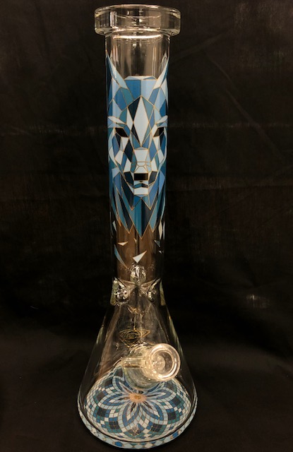 RED EYE GLASS BONG 15" - The Lemonade Stand 420